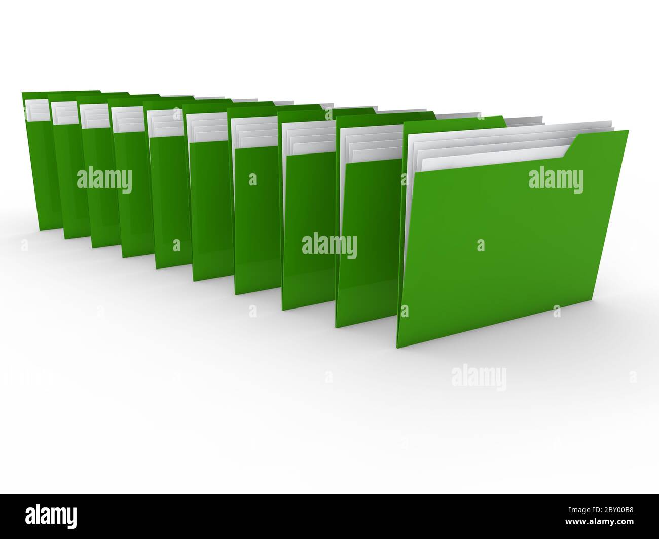 3d folder green Stock Photo - Alamy