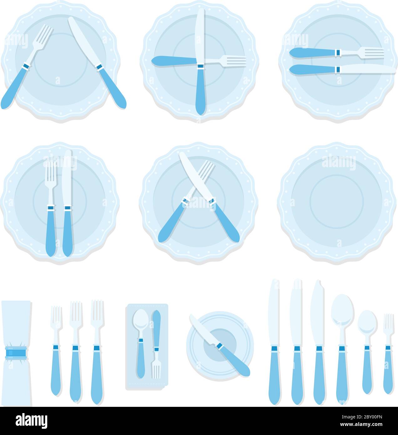 Sign language with cutlery and cutlery for table serving set vector ...