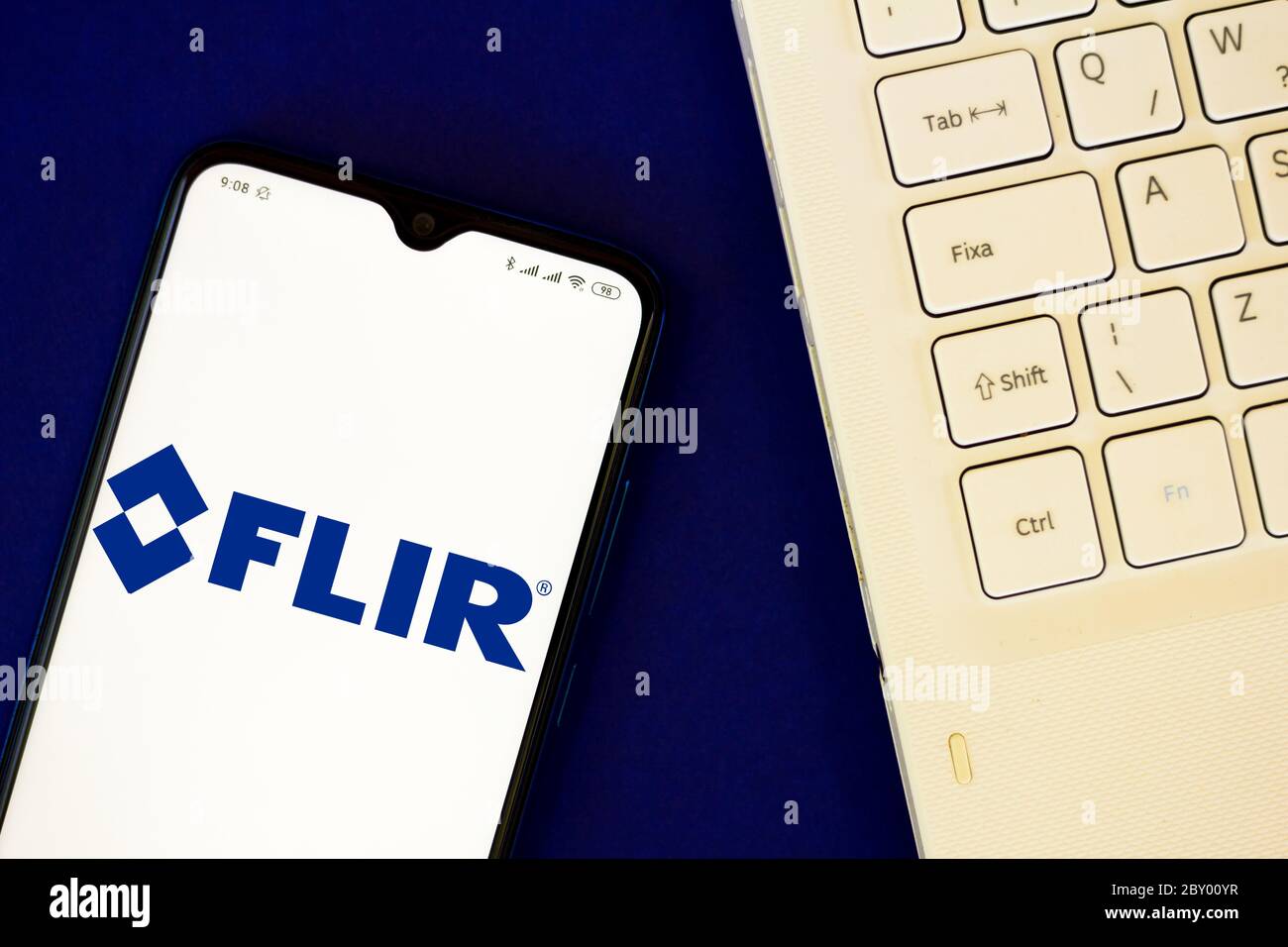 Brazil. 24th Mar, 2020. In this photo illustration the FLIR Systems ...