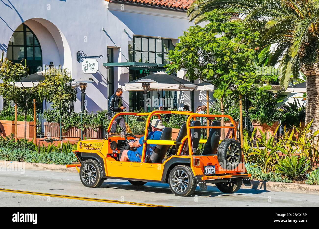 Orange Rental Jeep Stock Photo - Alamy