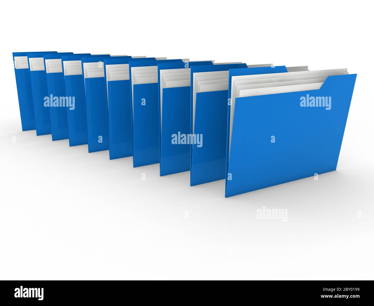 Blue sign folder symbol icon hi-res stock photography and images - Alamy