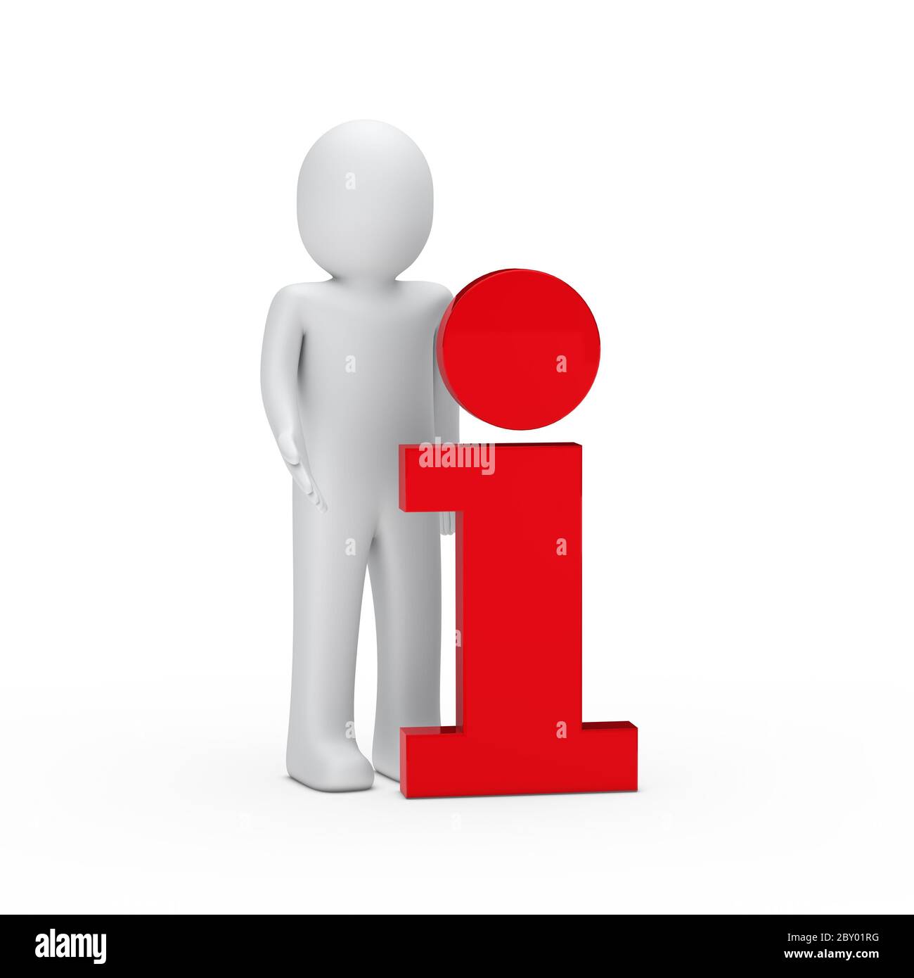 3d man info Stock Photo - Alamy