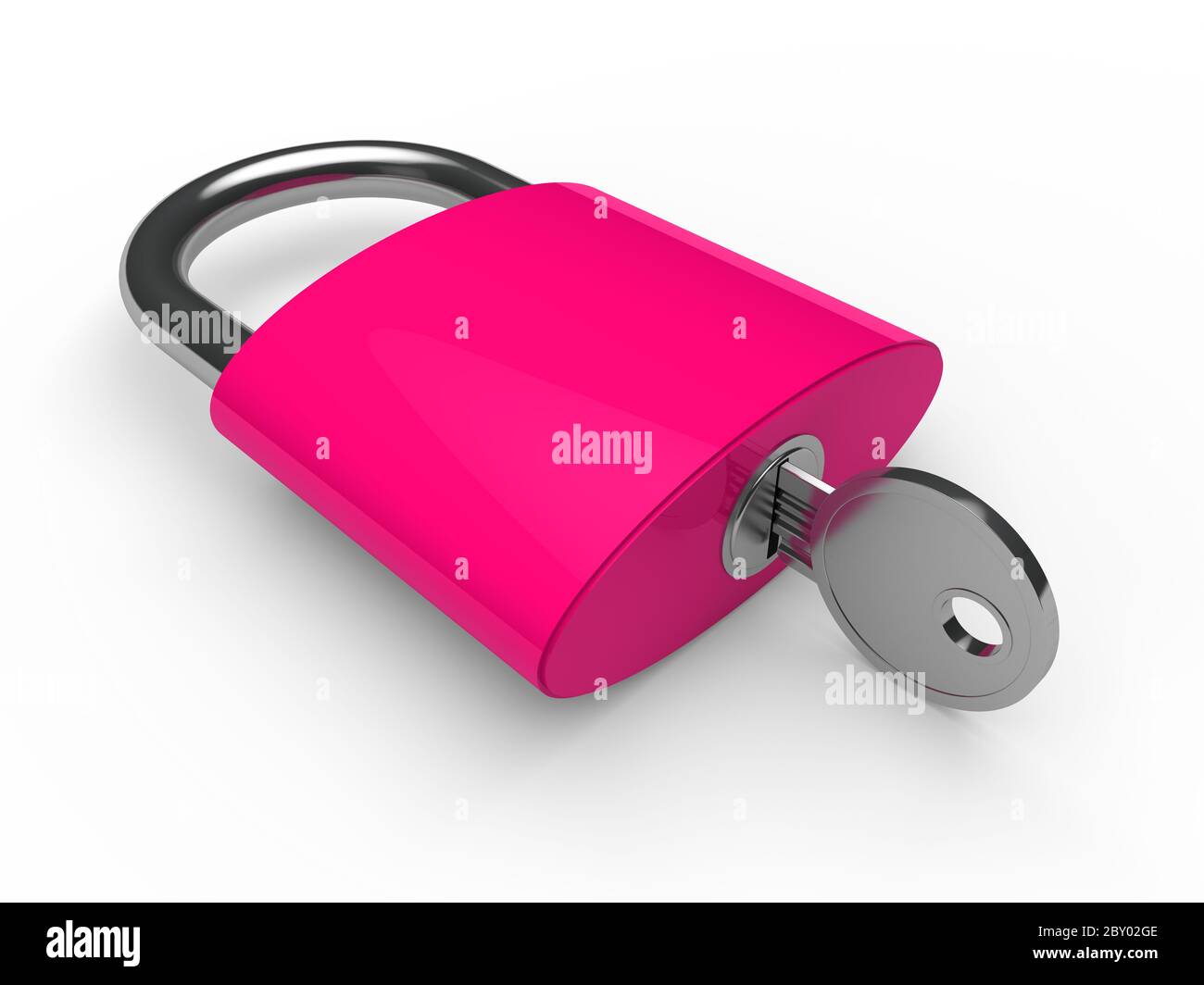 3d padlock pink Stock Photo - Alamy