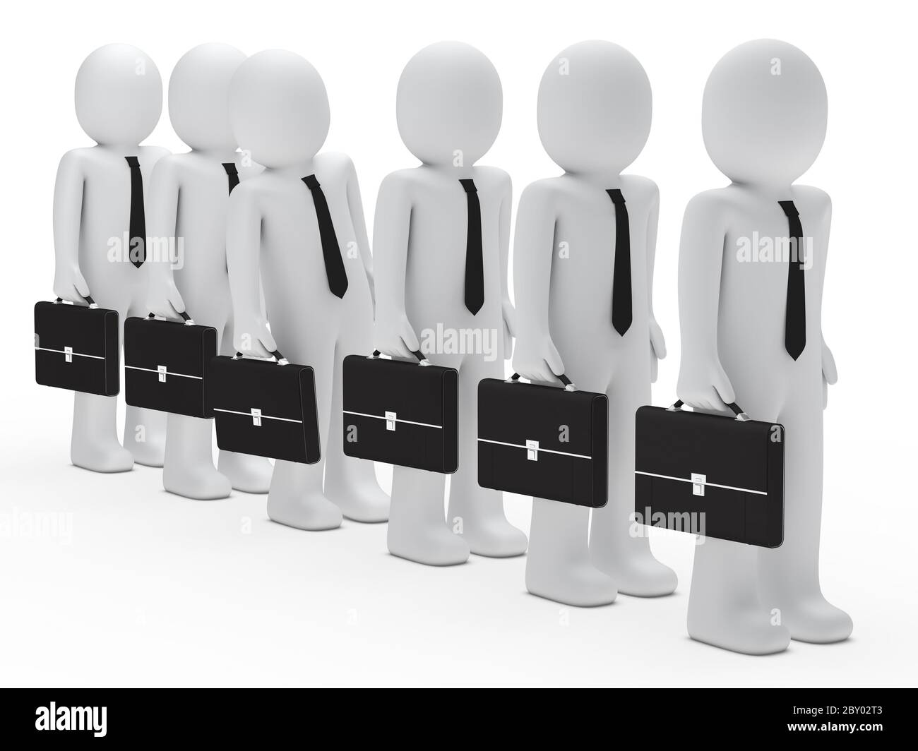 3d business man tie series Stock Photo - Alamy