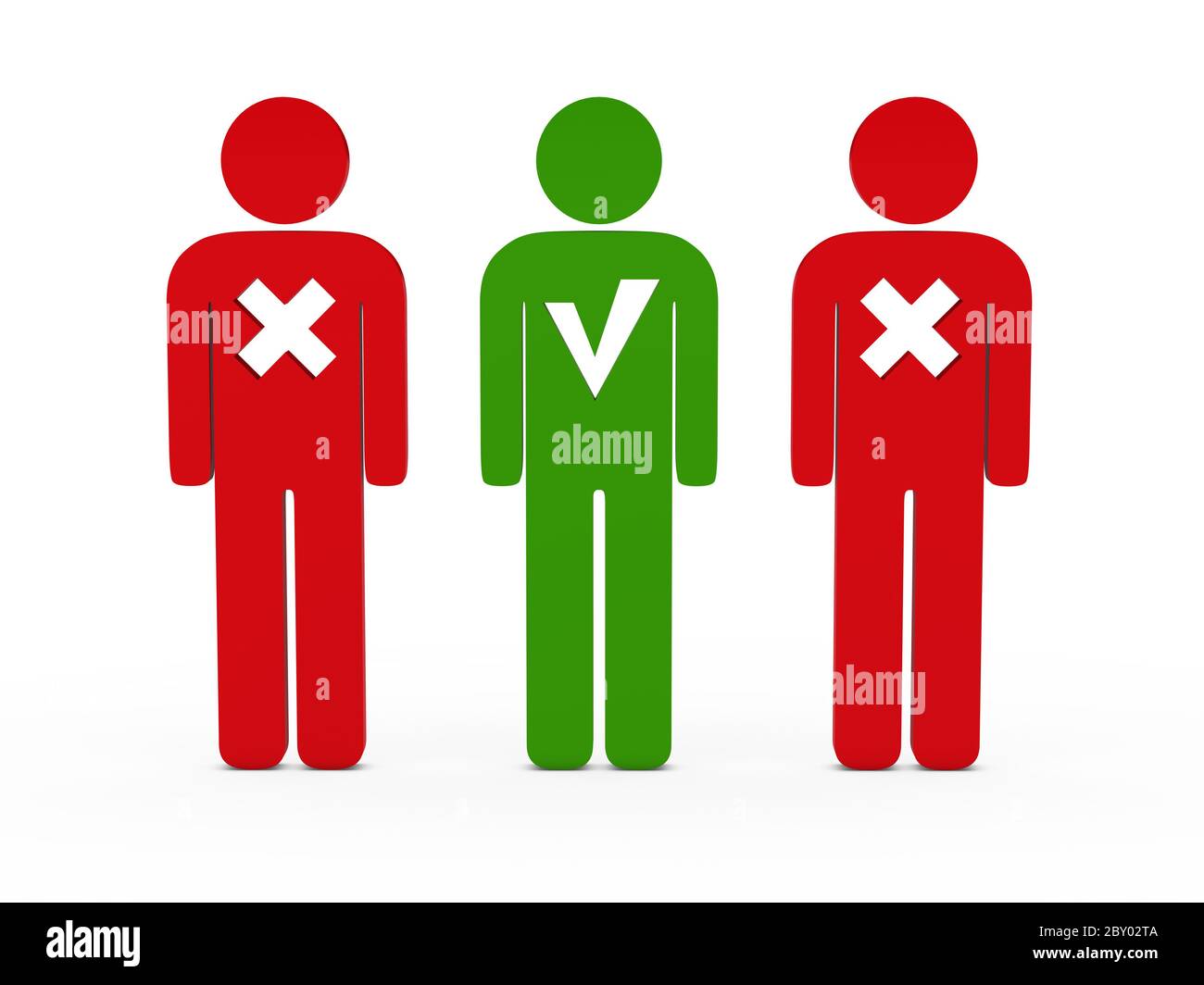 3d man check mark hi-res stock photography and images - Alamy