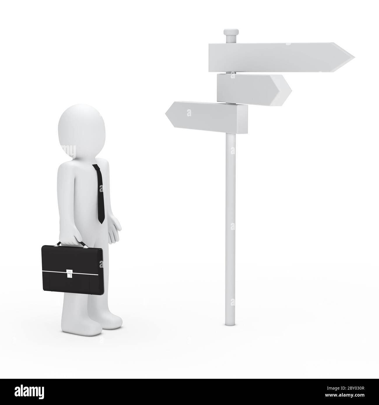 Choice way concept woman Cut Out Stock Images & Pictures - Alamy