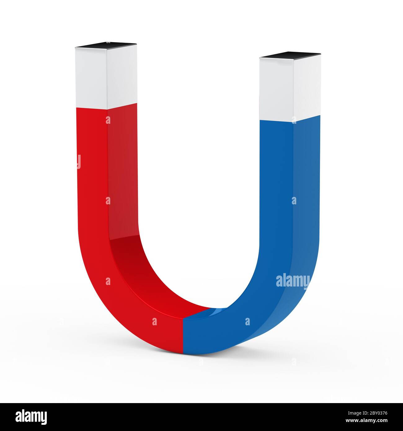 3d magnet red blue Stock Photo - Alamy