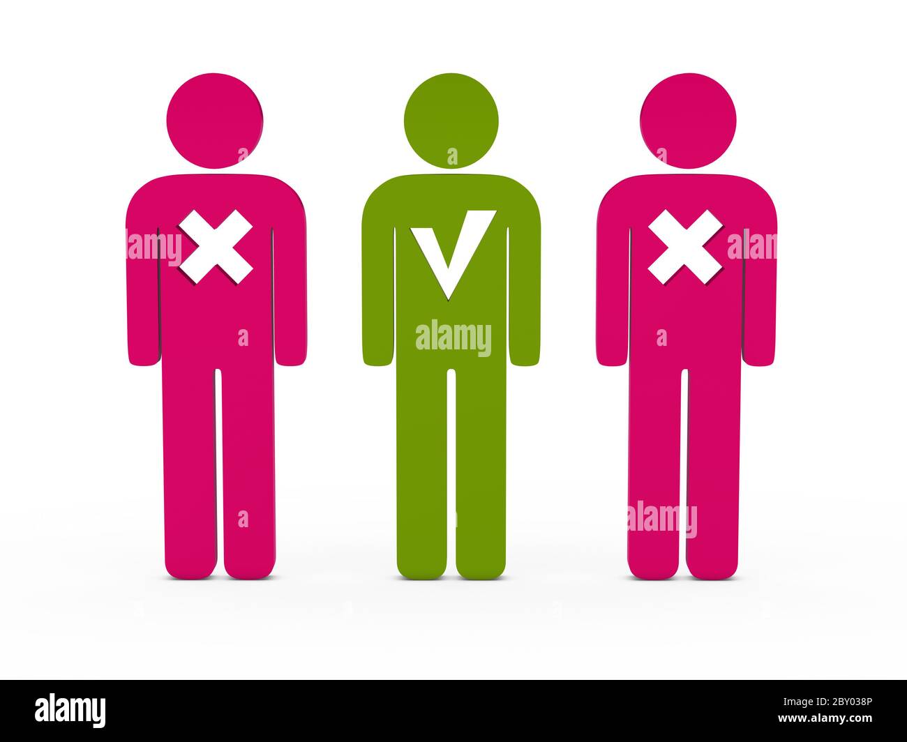 3d man check mark hi-res stock photography and images - Alamy