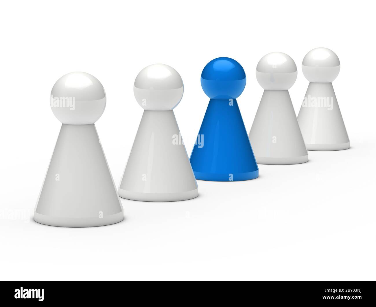3d figure leadership Stock Photo - Alamy