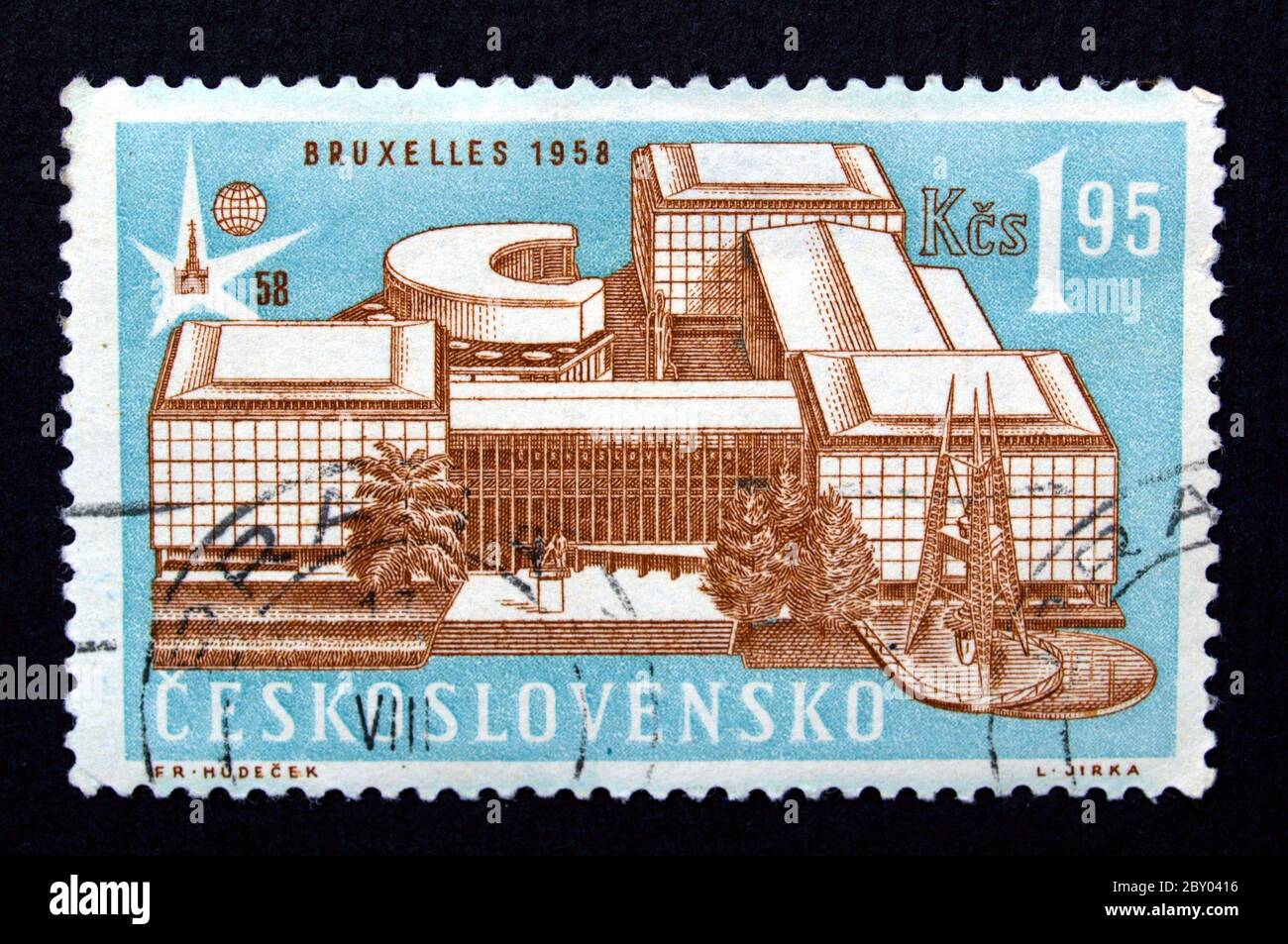 Postage stamp czechoslovakia airmail hi-res stock photography and ...