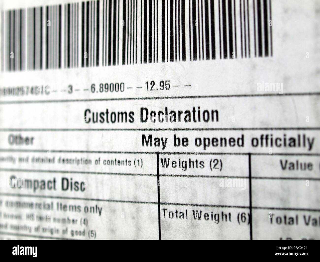 Customs Declaration High Resolution Stock Photography and Images - Alamy