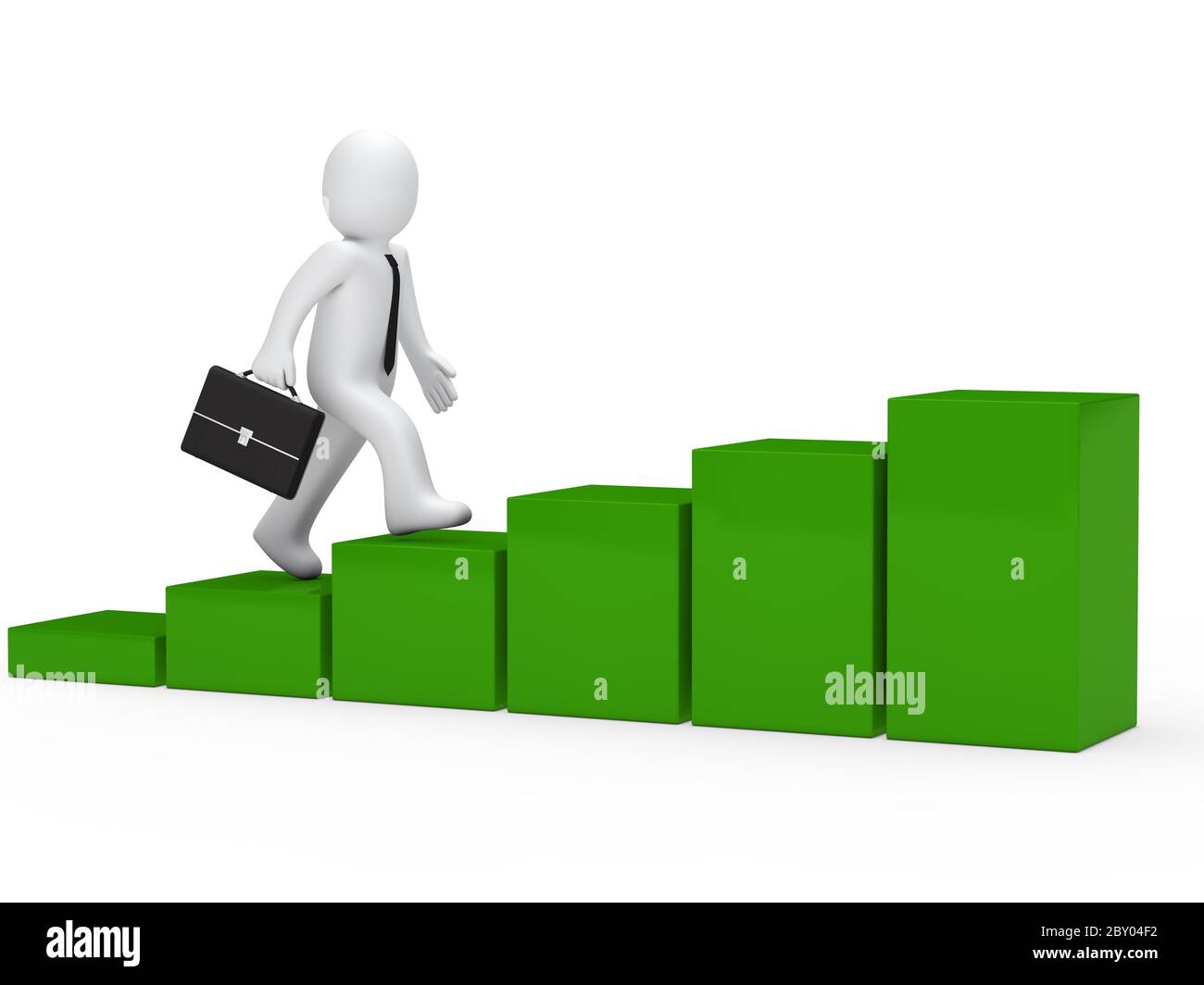 3d businessman run success hi-res stock photography and images - Alamy