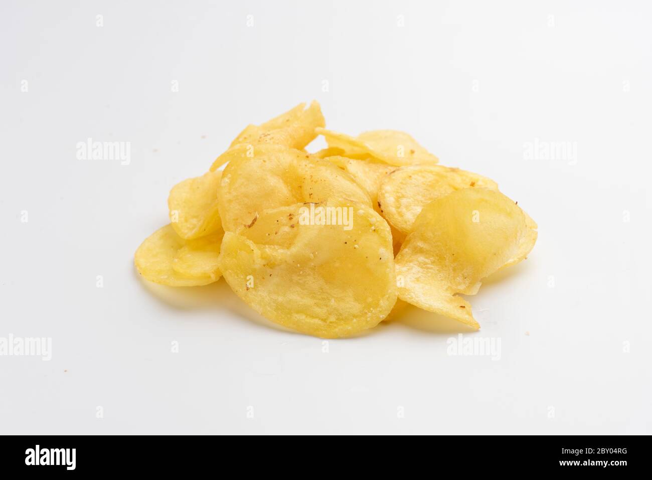 potato chips fries on white background portion os fries potato menu ...