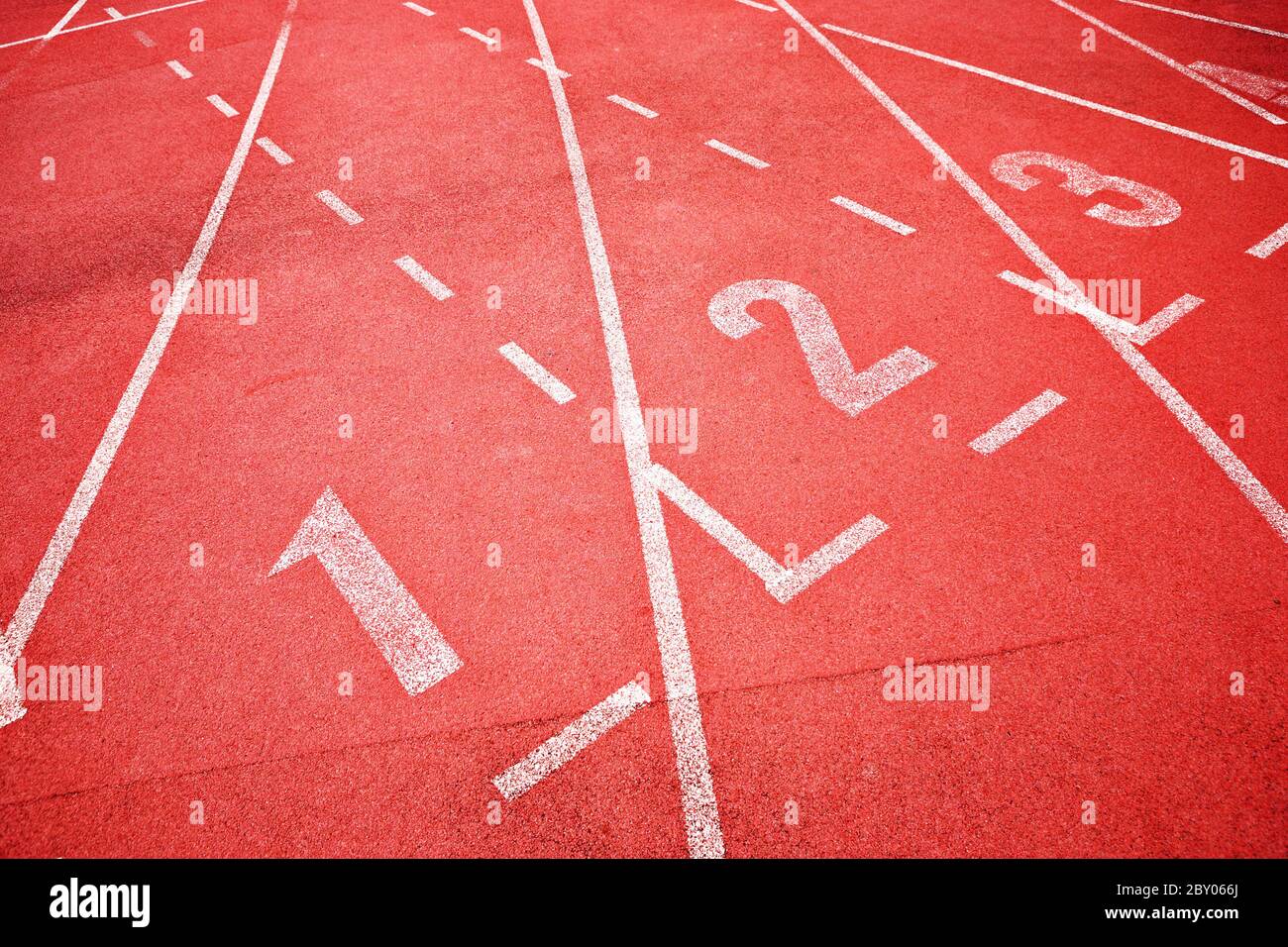 lanes of running track Stock Photo - Alamy