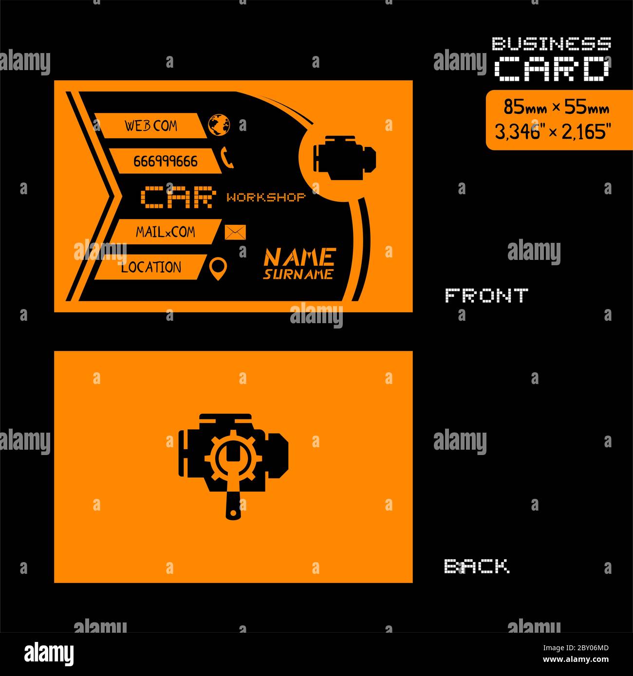 Maintenance card Stock Vector Images - Alamy