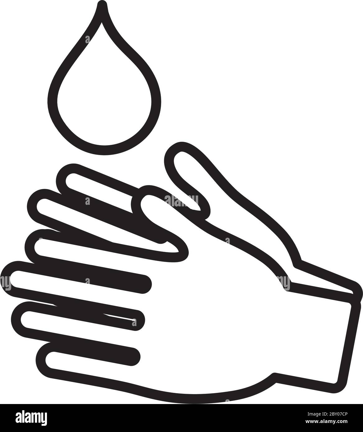 Wet hands sign Black and White Stock Photos & Images - Alamy