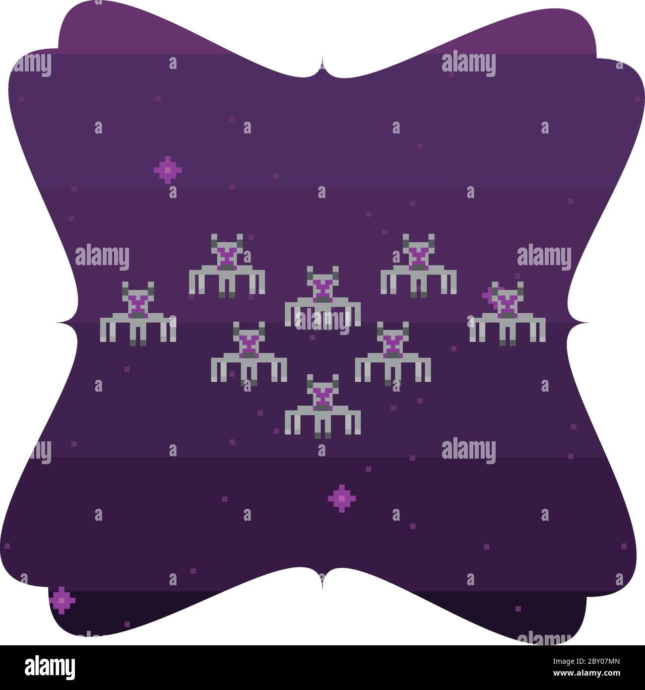 space ships flying 8 bits pixelated icon vector illustration design ...