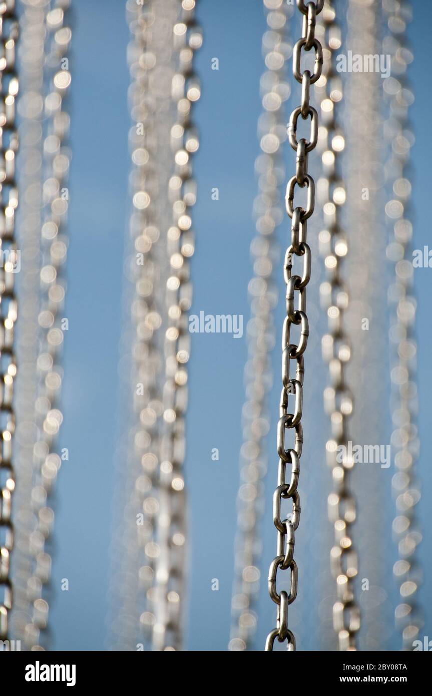 Swing Ride Chains Stock Photo - Alamy