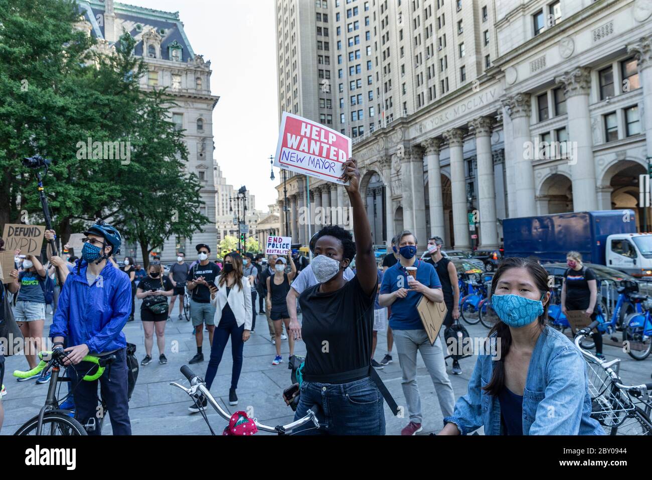 New York, NY - June 8, 2020: 500 Current and former mayor’s office ...