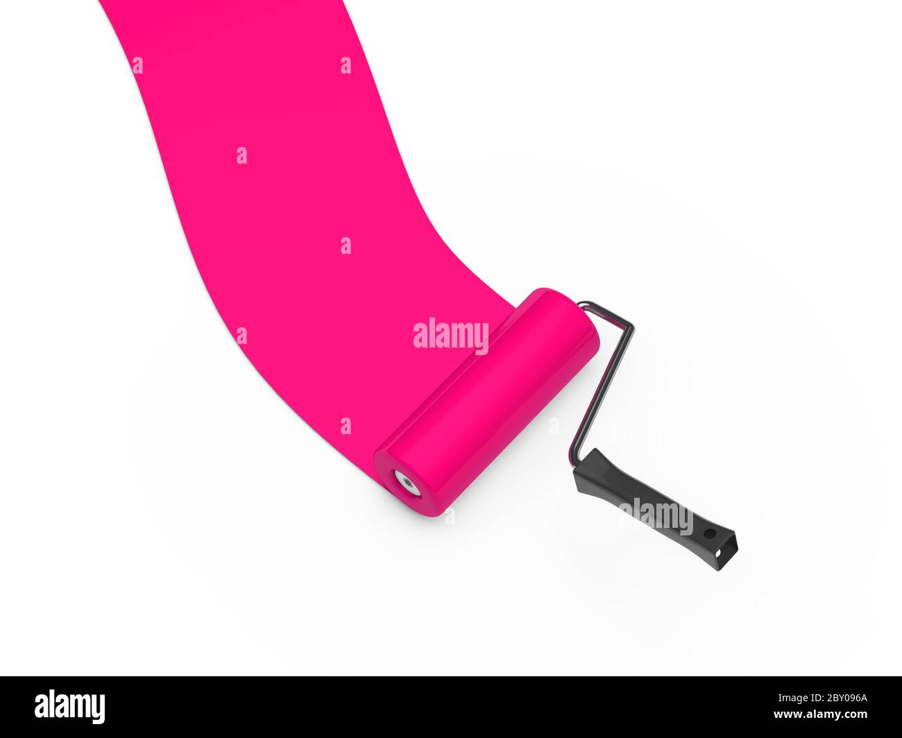 paint roller pink Stock Photo - Alamy