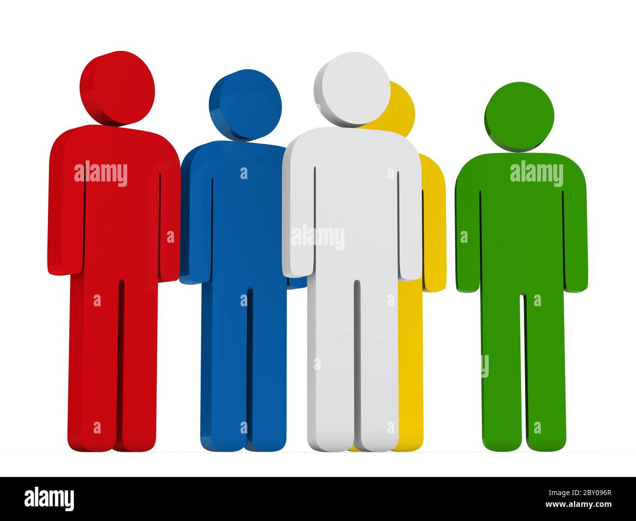 leadership colorful team group Stock Photo - Alamy