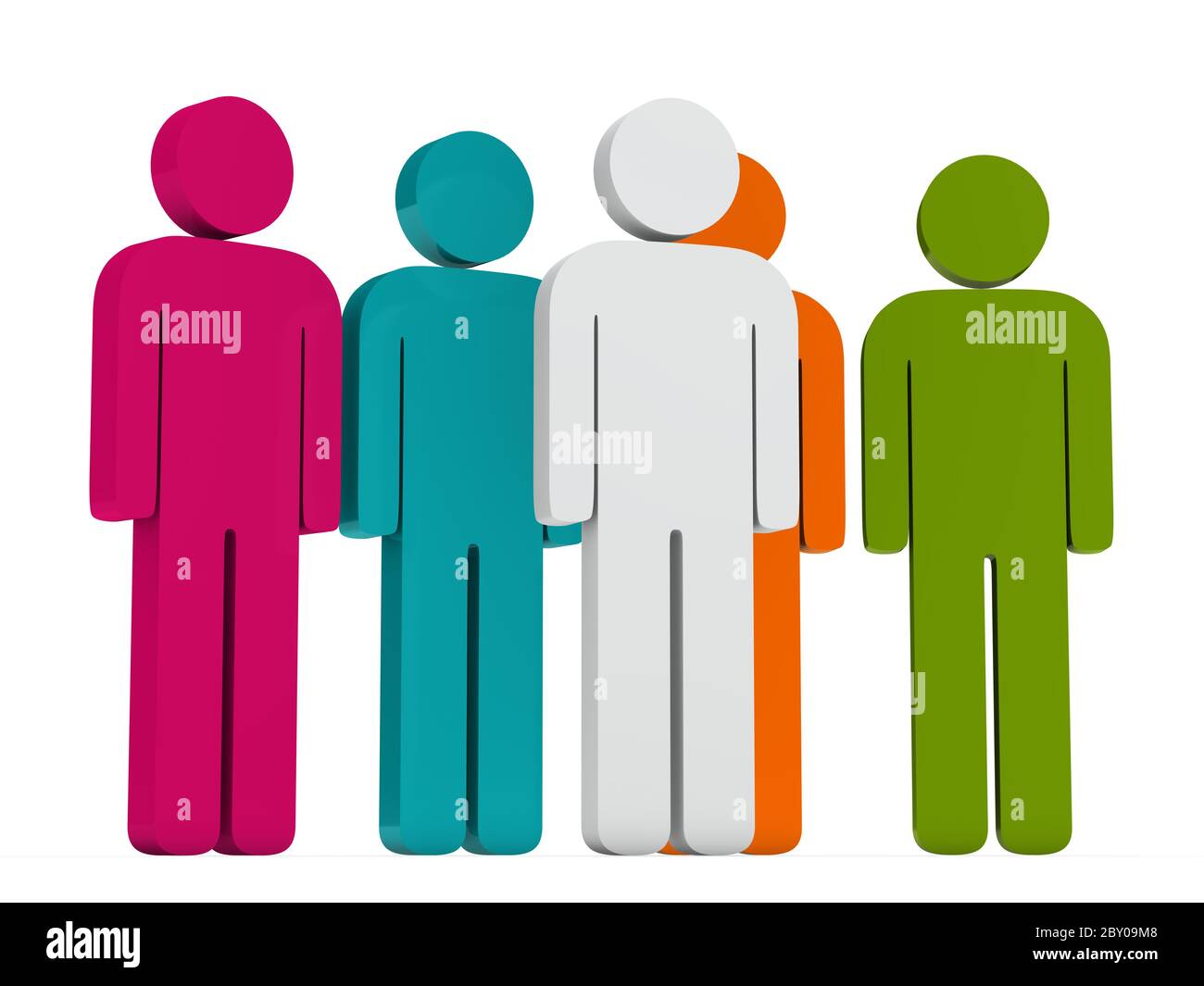 leadership colorful team group Stock Photo - Alamy