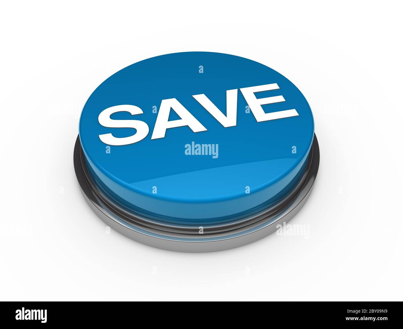 button green chrome save Stock Photo - Alamy