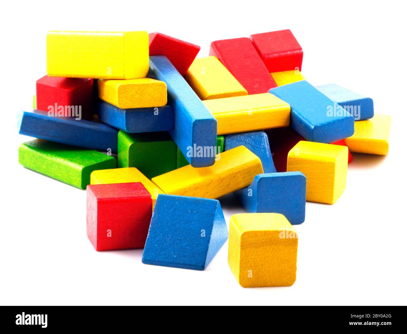 Wooden building blocks Stock Photo - Alamy