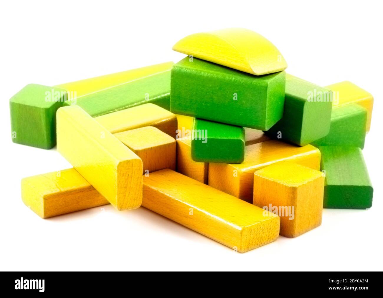 Wooden building blocks Stock Photo - Alamy