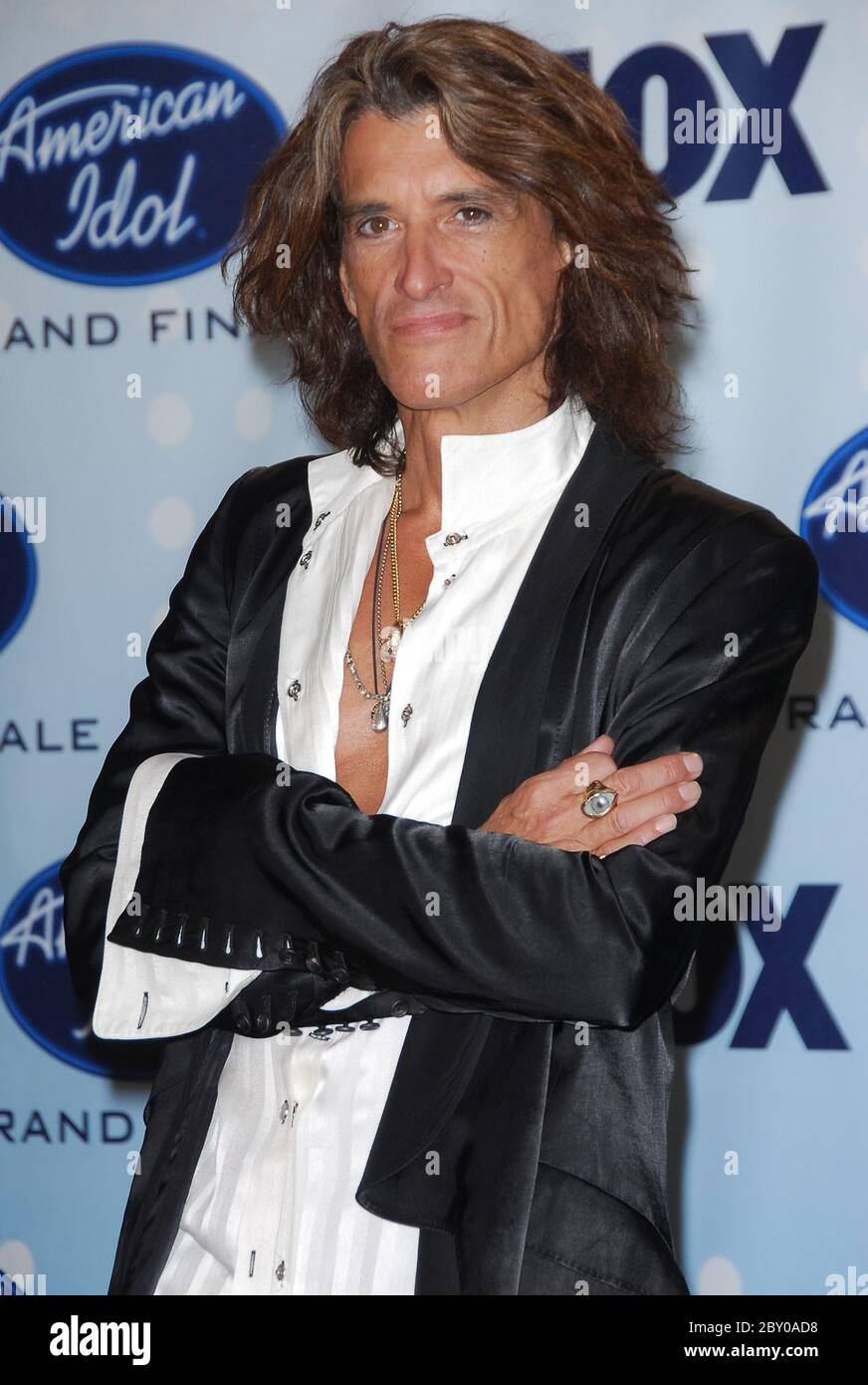 Joe Perry at the "American Idol" Season 6 Finale - Press Room held at ...