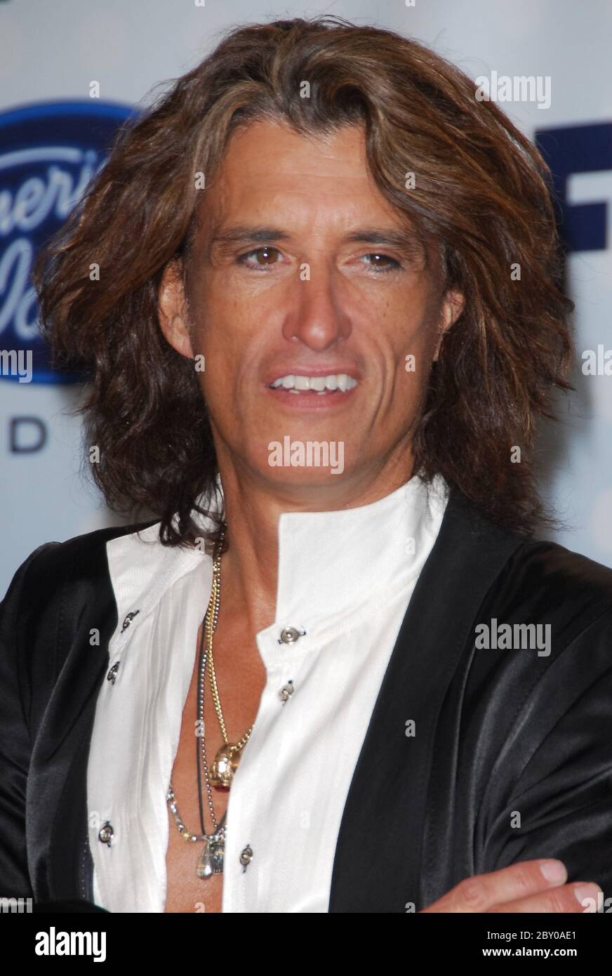 Joe Perry at the "American Idol" Season 6 Finale - Press Room held at ...