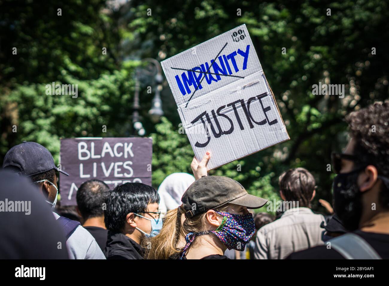 New York City Workers For Justice Protest demand the end of racial ...