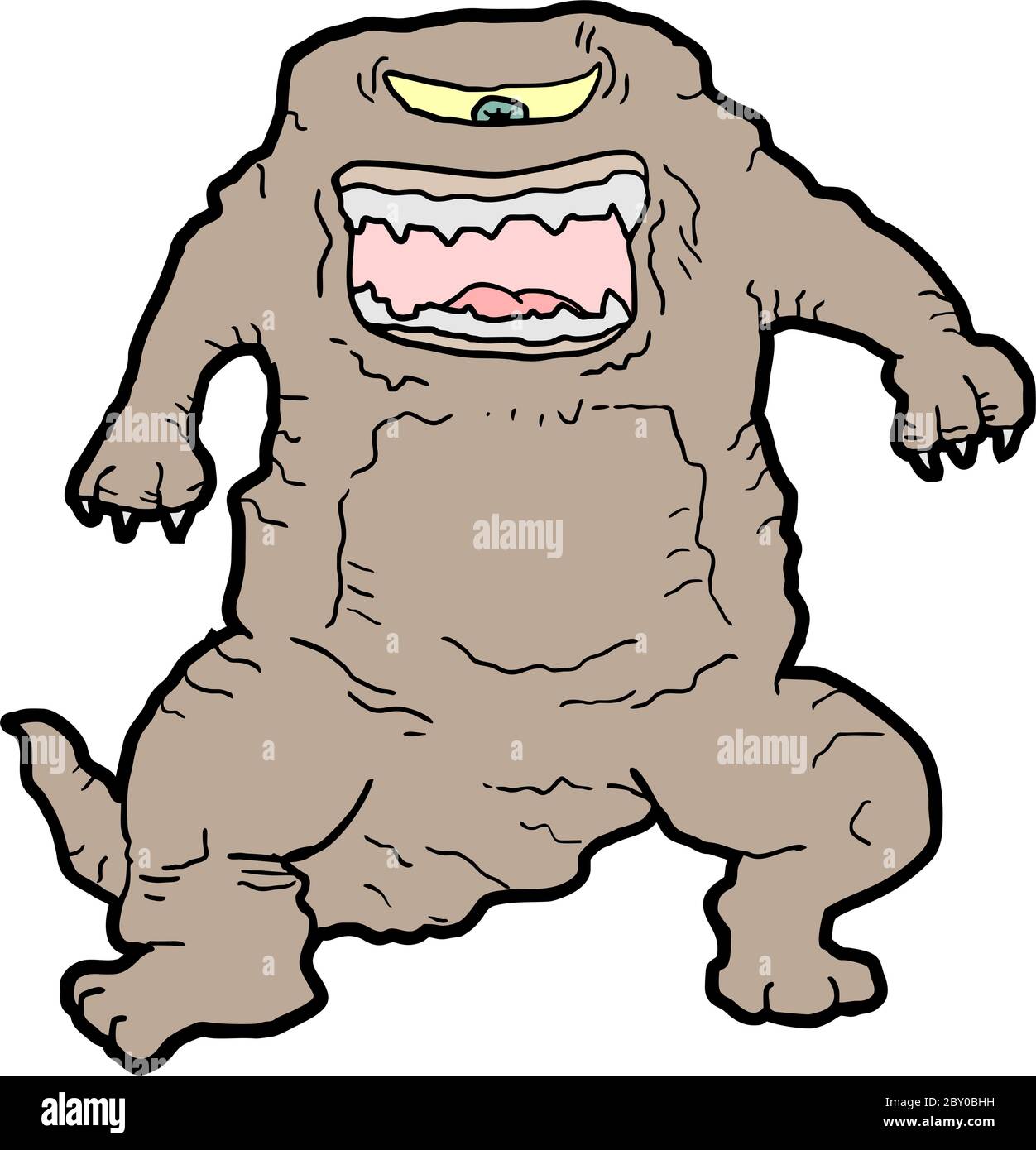 angry monster draw Stock Vector Image & Art - Alamy