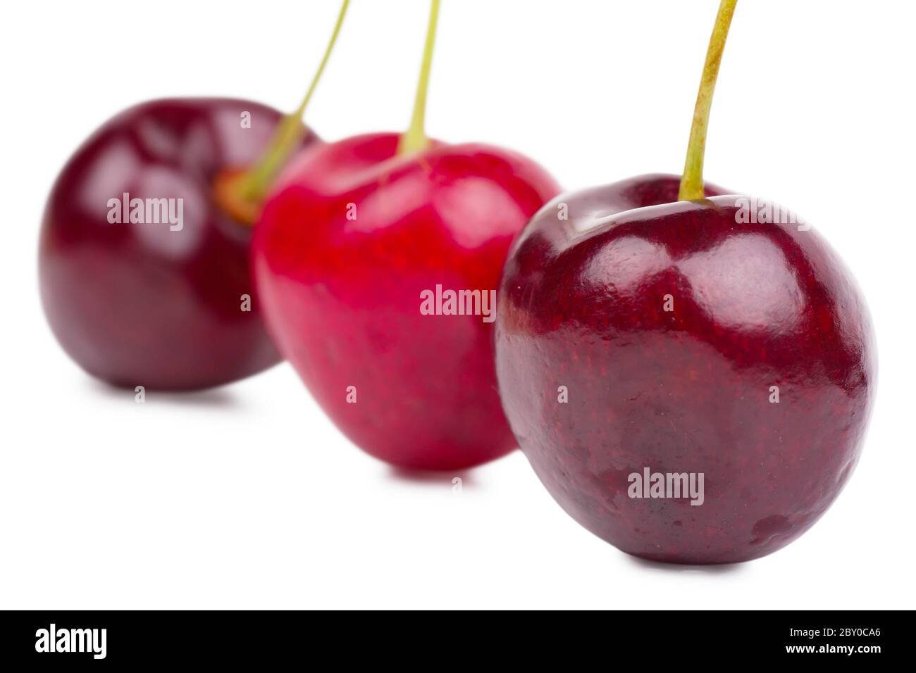 Fresh delicious cherries water Cut Out Stock Images & Pictures - Alamy
