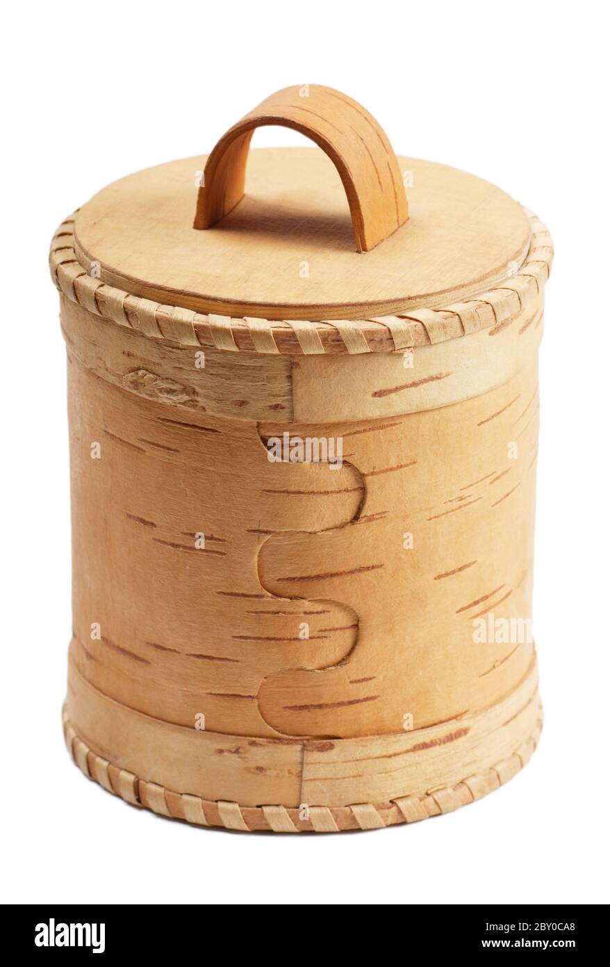 Birch bark box Stock Photo - Alamy