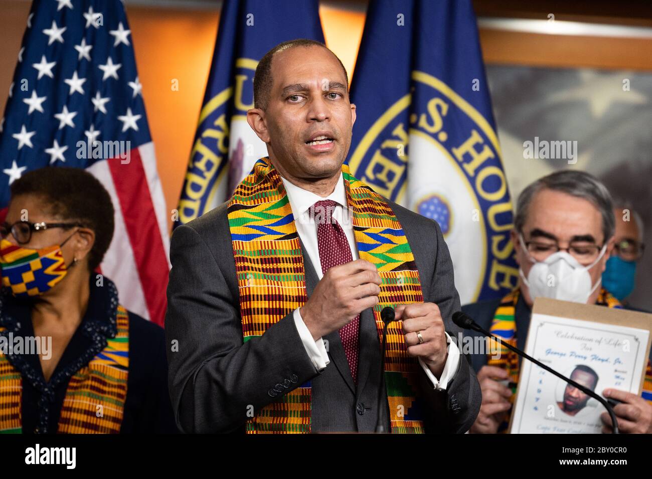 U.S. Representative Hakeem Jeffries (D-NY) speaks during a press ...