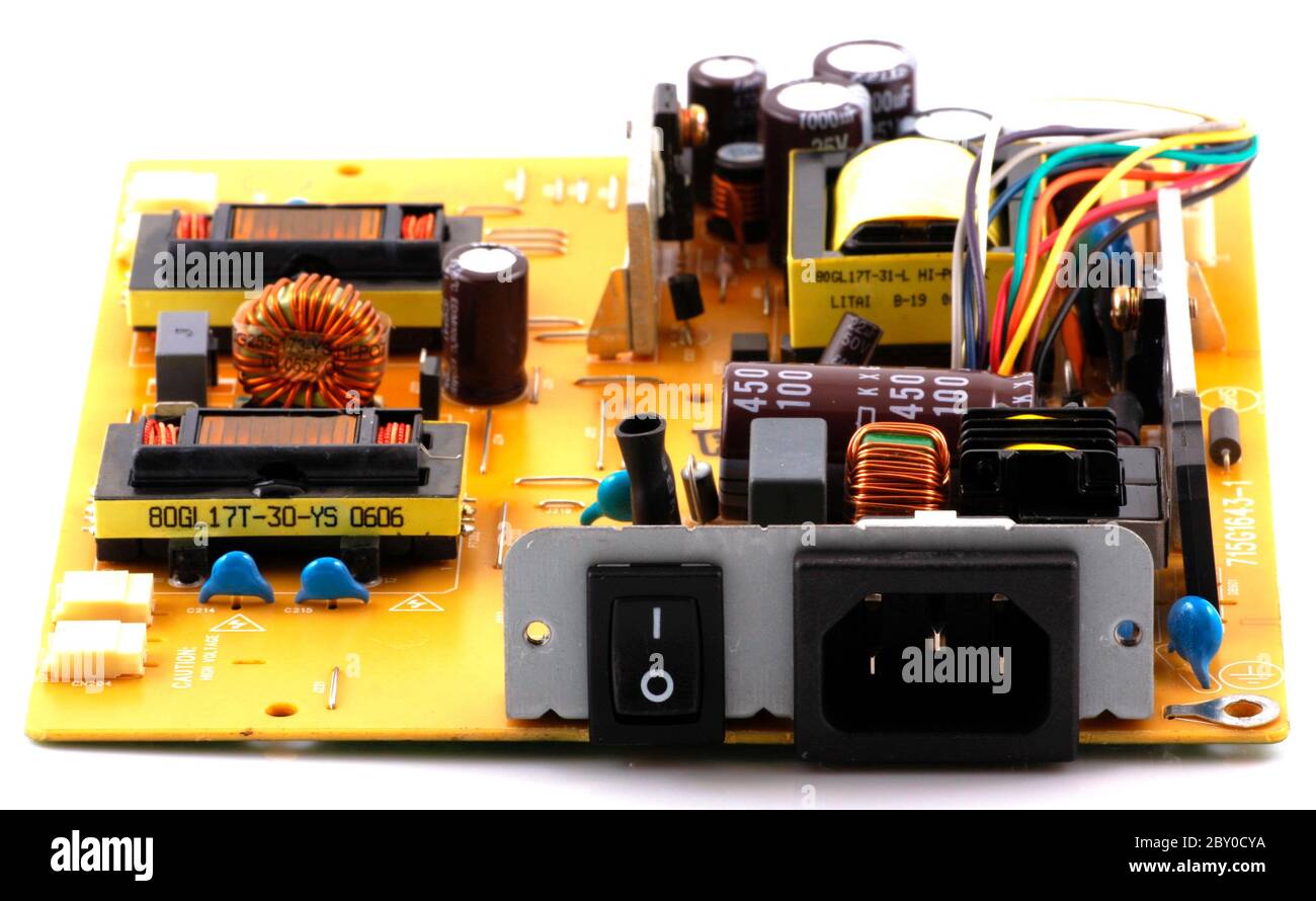 Image of computer hardware components Stock Photo - Alamy