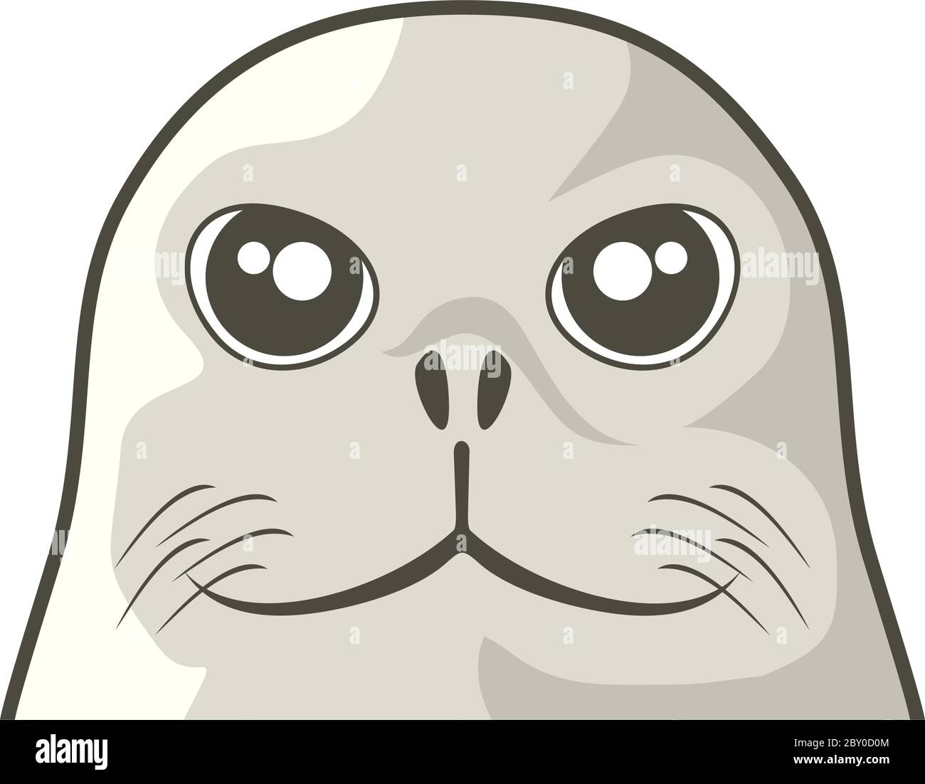 Seal dog face Stock Vector Image & Art - Alamy