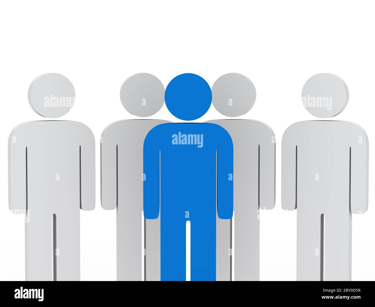 Leader in team design Cut Out Stock Images & Pictures - Alamy