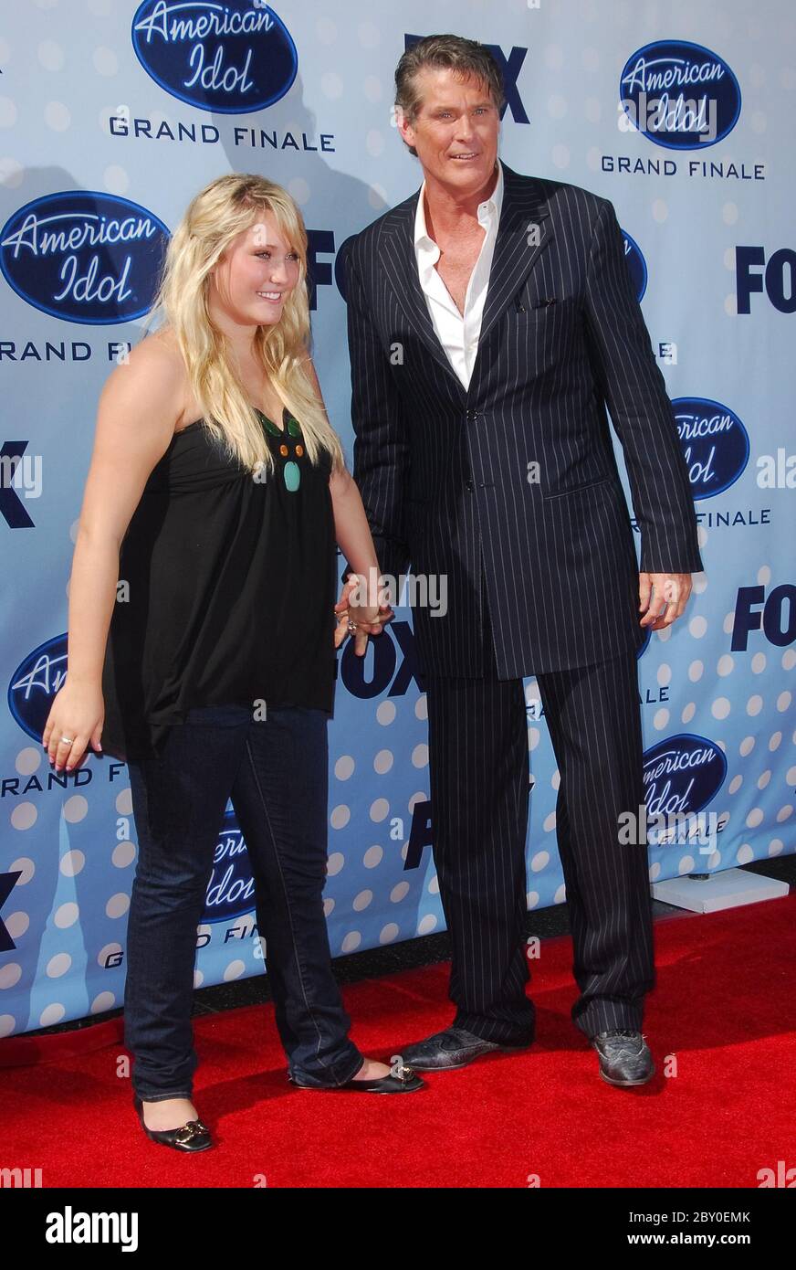 David hasselhoff right and daughter hayley hasselhoff hi-res stock ...
