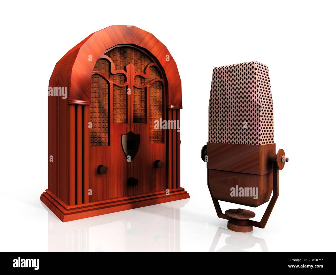 radio and microphone Stock Photo - Alamy