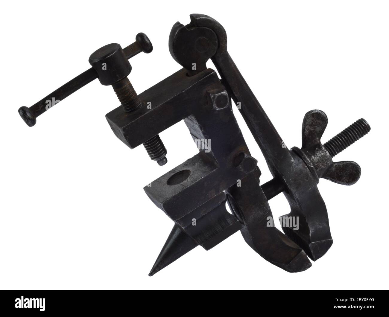 Old table vice Stock Photo - Alamy