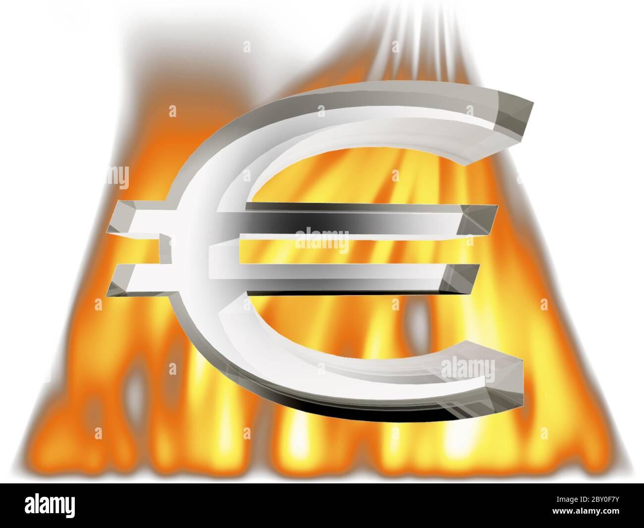 euro symbol on fire Stock Photo - Alamy