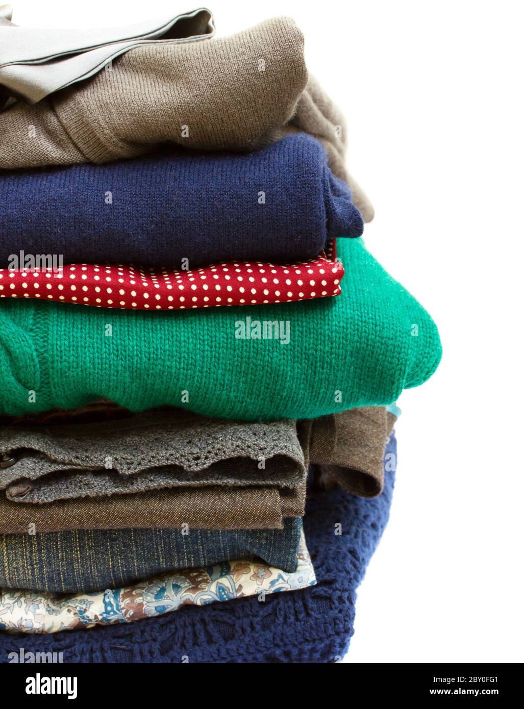 pile of clothes Stock Photo - Alamy