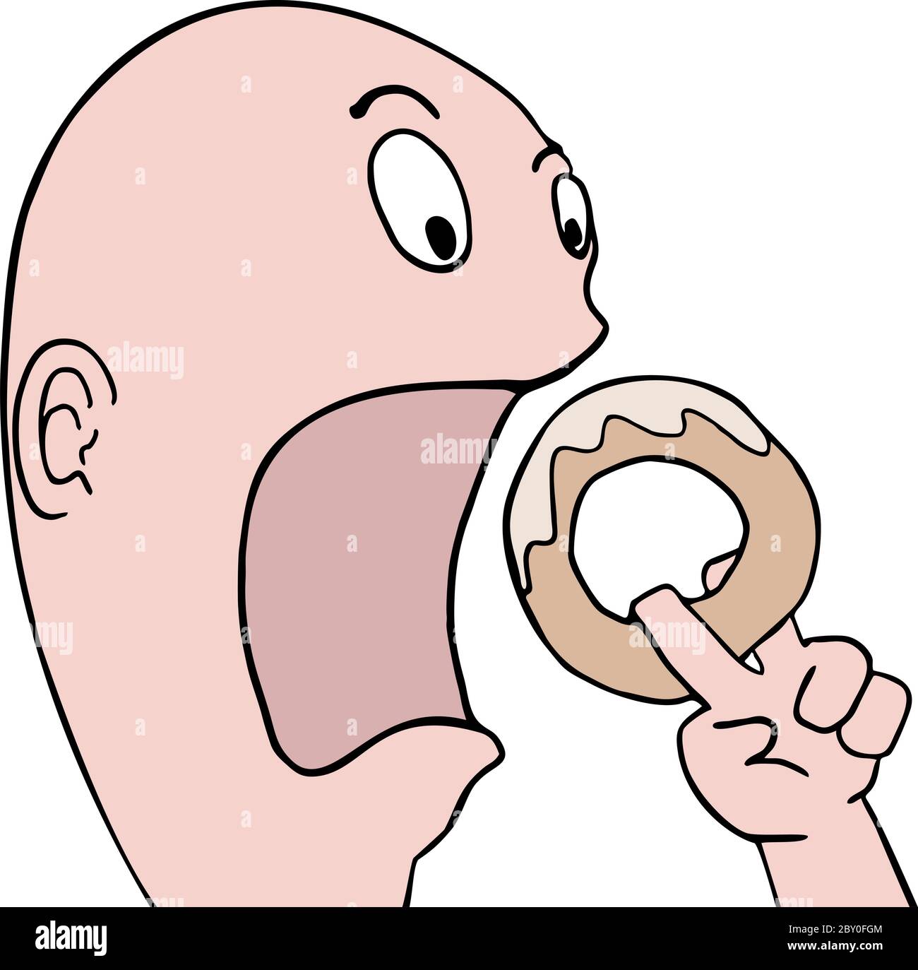 funny eating illustration Stock Vector Image & Art - Alamy