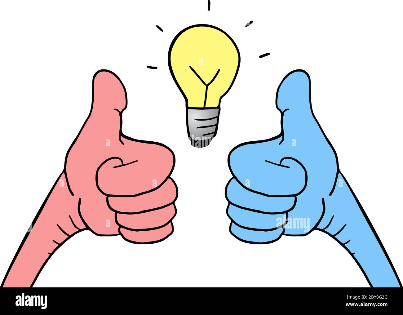 Good idea lightbulb Stock Vector Images - Alamy