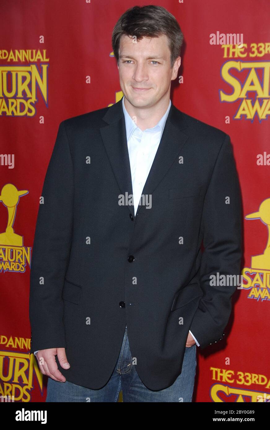 Nathan Fillion at the 33rd Annual Saturn Awards - Arrivals held at the ...