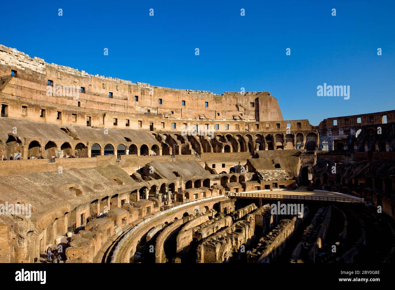Interior of the colosseum by night hi-res stock photography and images ...