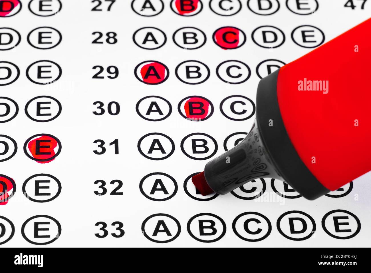 Marker and test Stock Photo - Alamy