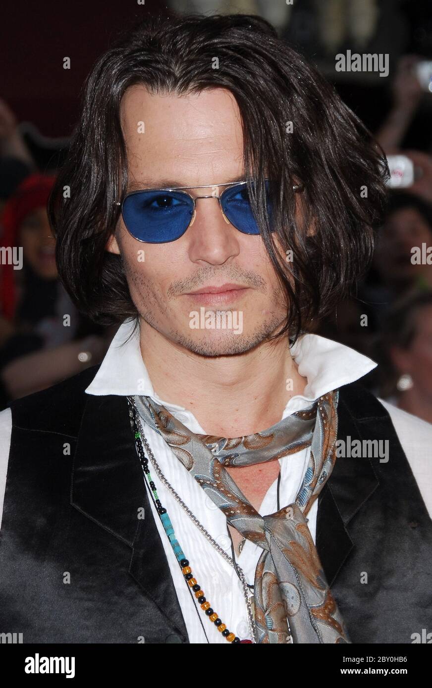 Johnny Depp at the "Pirates Of The Caribbean: At World's End" World ...